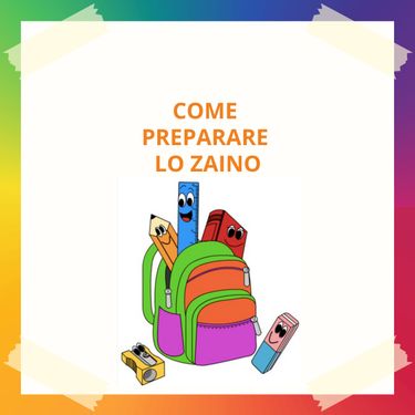 Book Creator | COME PREPARARE LO ZAINO