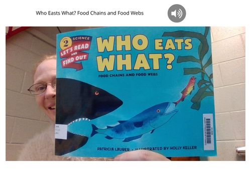 Book Creator | Reading of Who Eats What? Food chains and Food webs