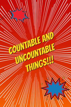 Book Creator | Countable and uncountable thingss