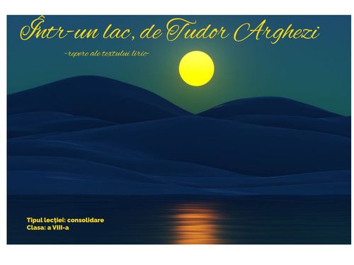 Book Creator | Într-un lac