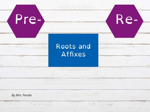 Book Creator | Roots and Affixes- Re and Pre