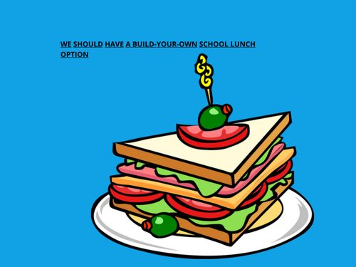 Book Creator | School Lunch Options