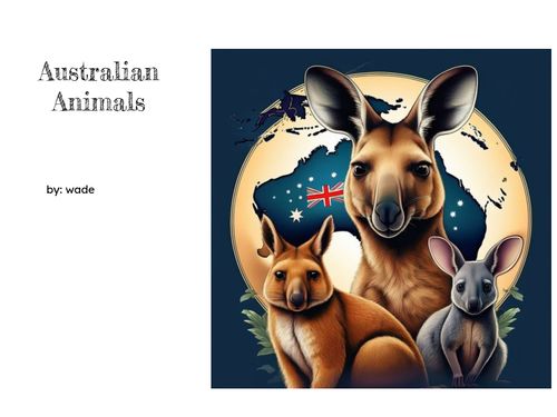 Book Creator | (copy) Australian Animals