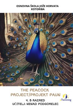 Book Creator | The Peacock Project/Projekt paun
