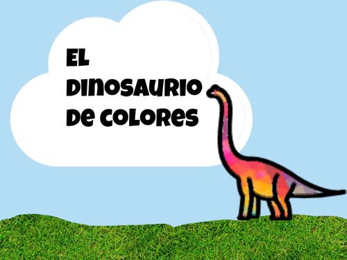 Book Creator | El dinosaurio de colores
