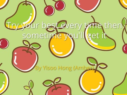 Book Creator | Try your best every time