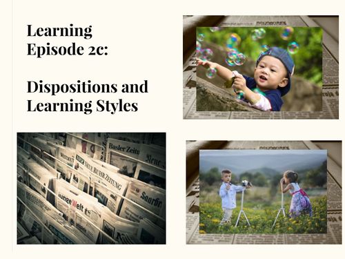 Book Creator | 2c Dispositions and Learning Styles