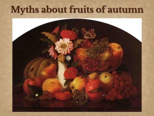 Book Creator | Myths about fruits of autumn