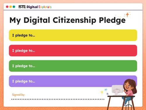 Book Creator | My Digital Citizen Pledge - ISTE Digital Explorers