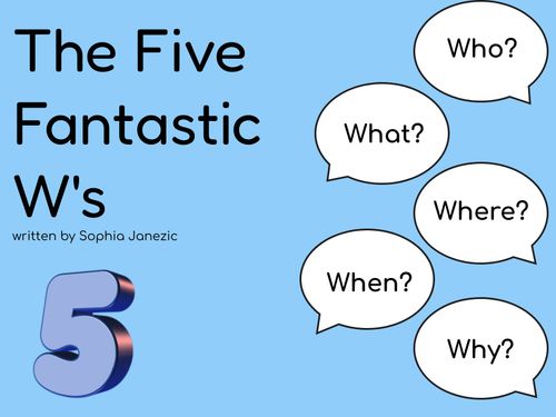 Book Creator | The Five Fantastic W's
