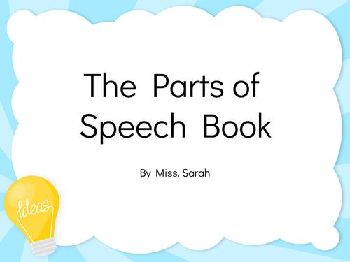 Book Creator | The Parts of Speech Book