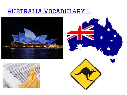 Book Creator | Australia Vocabulary 1
