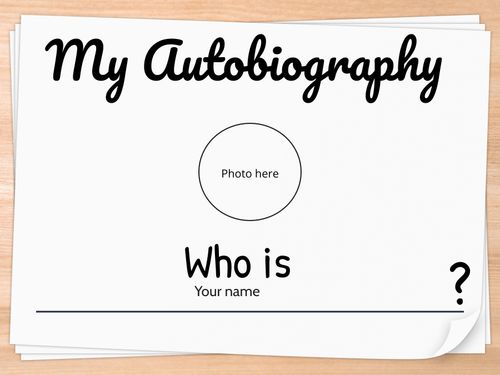 Book Creator | Biography Project Template