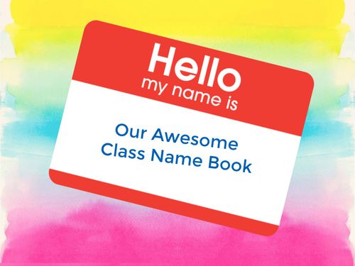 Book Creator | Class Name Book - TEMPLATE
