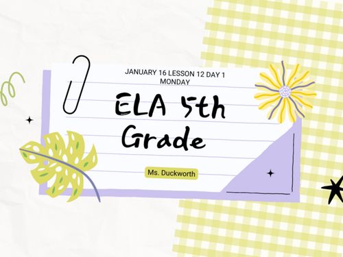 Book Creator | 5th Grade ELA