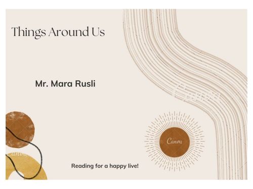 Book Creator | Things Around Us