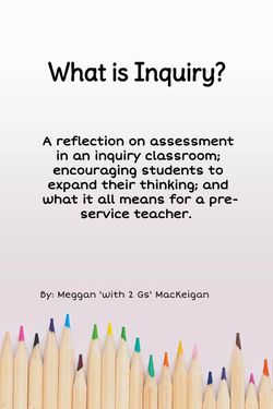 Book Creator | Reflection: What is Inquiry?