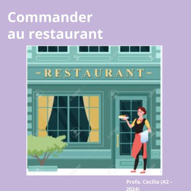 Book Creator | Commander au restaurant