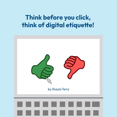 Book Creator | Think before you click, think of digital etiquette!