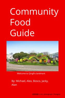 Book Creator | Community food guide