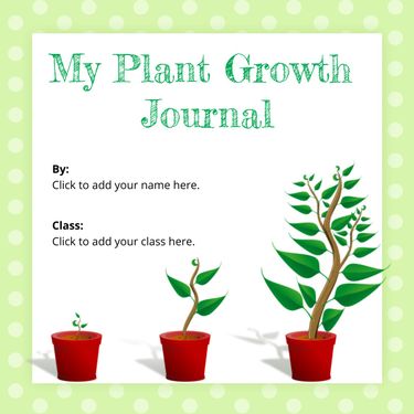 Book Creator | My Plant Growth Journal