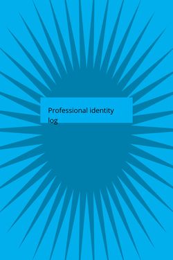 Book Creator | professional identity log