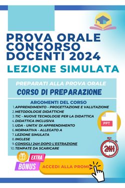 Book Creator | Programma Corso Preparazione Prova Orale