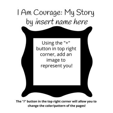 Book Creator | I Am Courage Template
