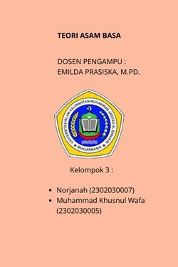 Book Creator | Teori Asam Basa