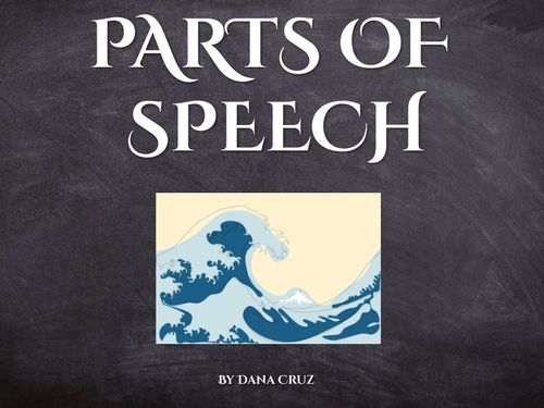 Book Creator | Parts of speech