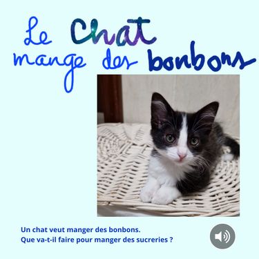 Book Creator | Le chat mange des bonbons