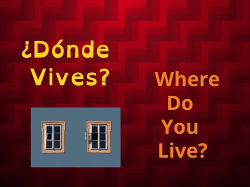 Book Creator | Donde Vives? where do you live?