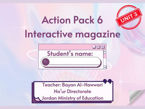 Book Creator | Action Pack 6 Unit 3 interactive magazine
