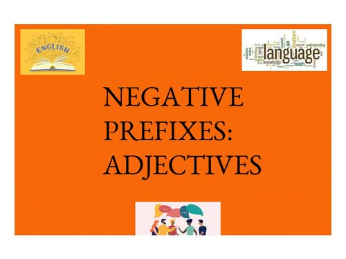 Book Creator | NEGATIVE PREFIXES ADJECTIVES