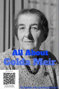 Book Creator | All About Golda Meir