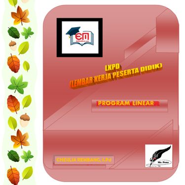 Book Creator | PROGRAM LINEAR