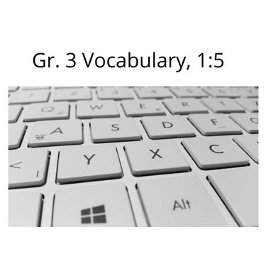 Book Creator | Gr. 3 Vocabulary 1:5